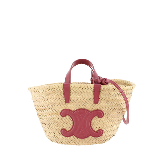 Celine | Bags | Celine Triomphe Raffia Panier Tote Tote Bag | Poshmark